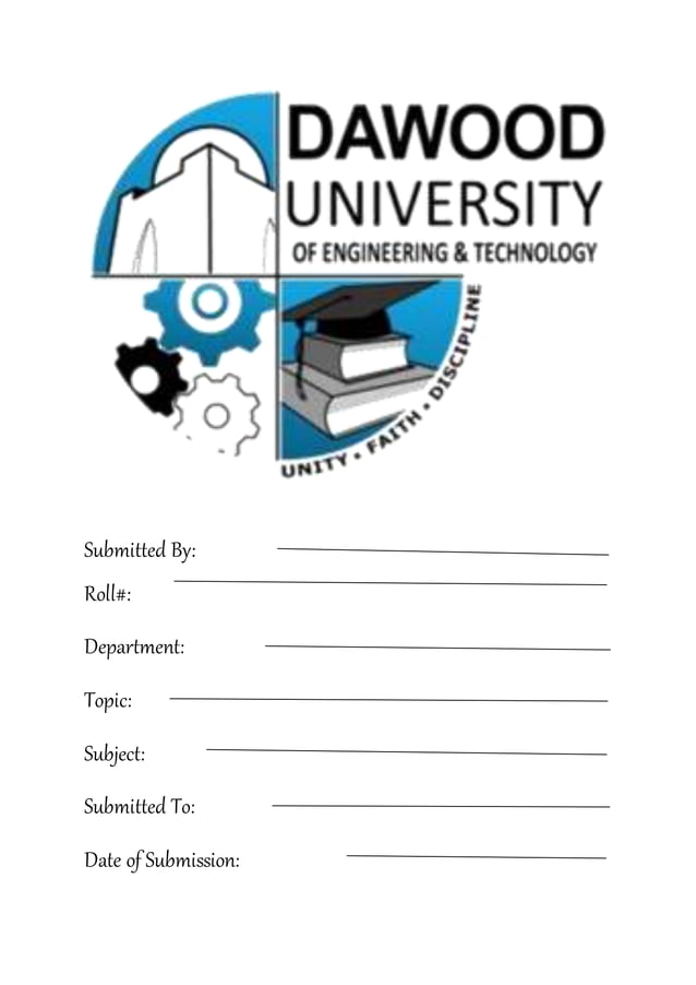 DUET Assignment front page | DOCX