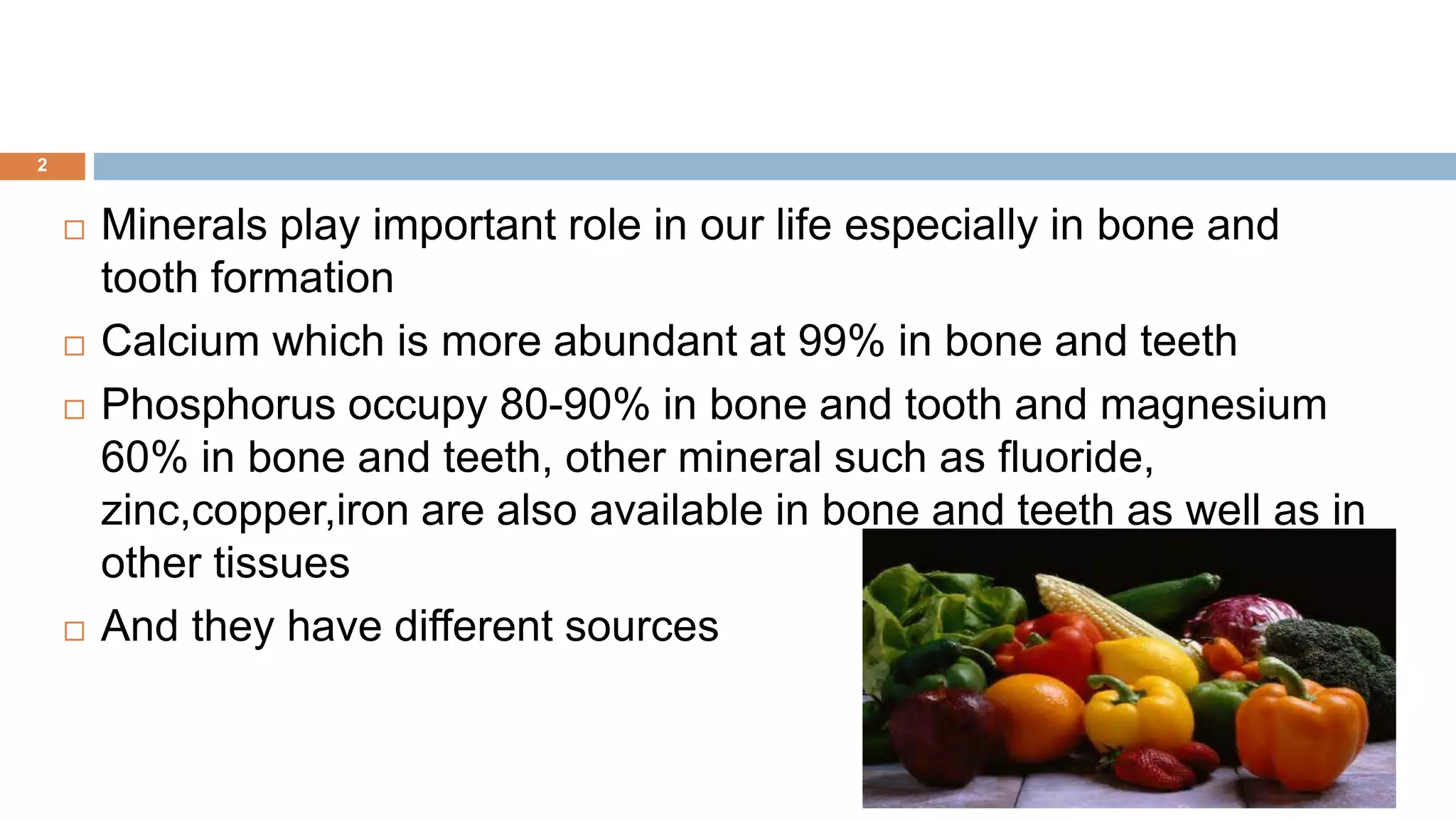 oral health and mineral | PPTX