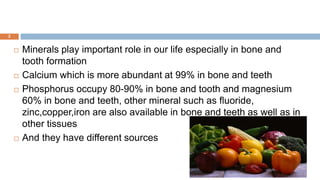 oral health and mineral | PPTX