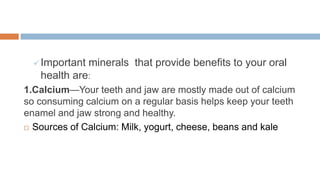 oral health and mineral | PPTX