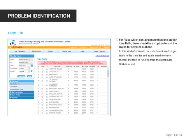 Design Assignment ( Recreation of IRCTC Booking System in Andriod ...