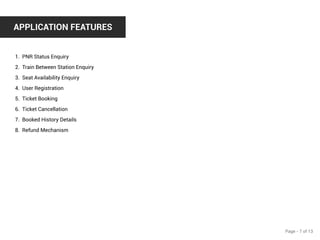 Design Assignment ( Recreation of IRCTC Booking System in Andriod ...