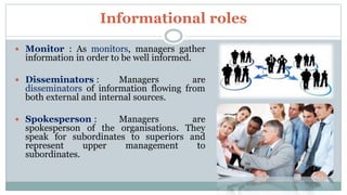 MANAGEMENT : INTRODUCTION & DEFINITION ,MANAGERIAL ROLES | PPT