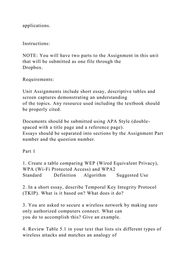 Assignment Grading Rubric Course It286 Unit 4 Podocx