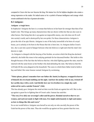 analysis of antigone and oedipus rex with respect to poetics | PDF
