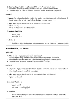 Everything about Special Discrete Distributions | PDF