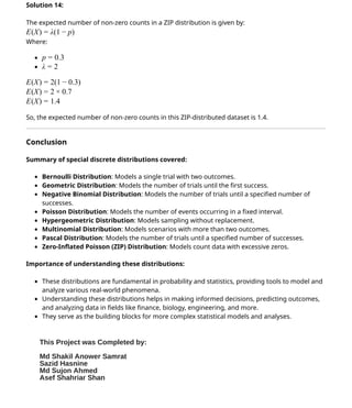 Everything about Special Discrete Distributions | PDF