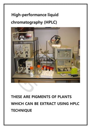 HPLC Technique In Pharmacognosy | DOCX