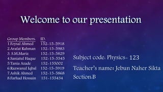 physics presentation | PPT