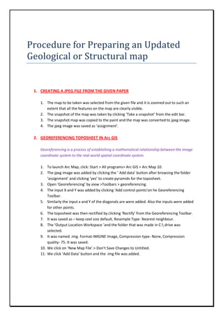 Preparing Updated Geological Map Using ArcGIS | PDF