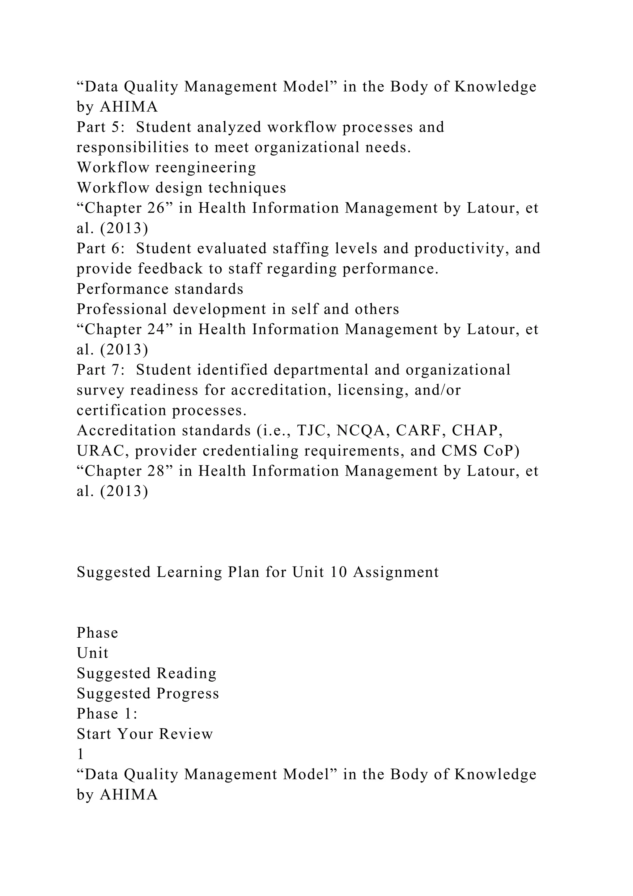 Assignment Guide for theHI 230 - Unit 10 AssignmentHospital Ut.docx