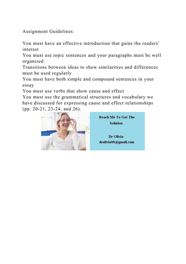 Assignment GuidelinesYou must have an effective introduction th.docx