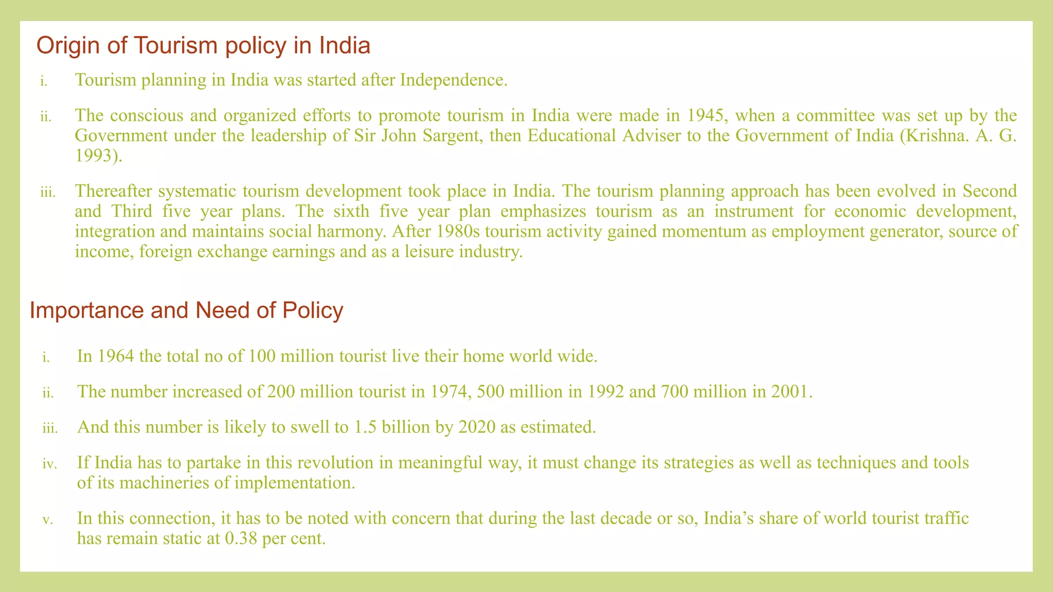 Assignment I-National Tourism Policy, Abinash.pptx