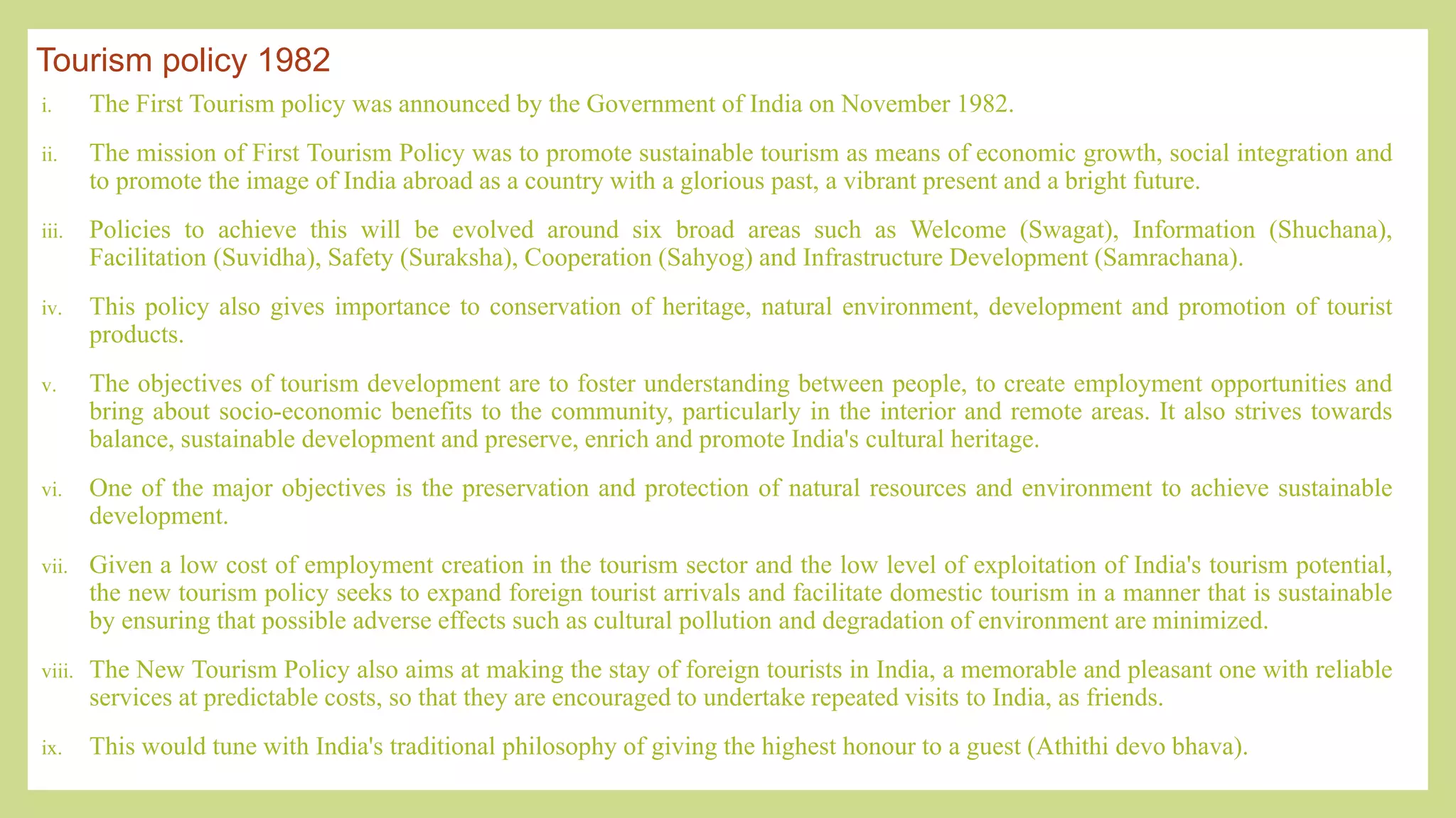 Assignment I-National Tourism Policy, Abinash.pptx