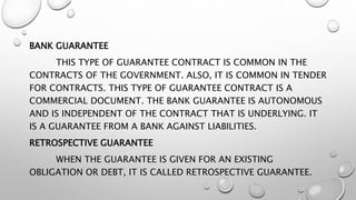 kinds of guarantee | PPTX
