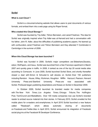 Assignment imd113 cloud storage | DOCX