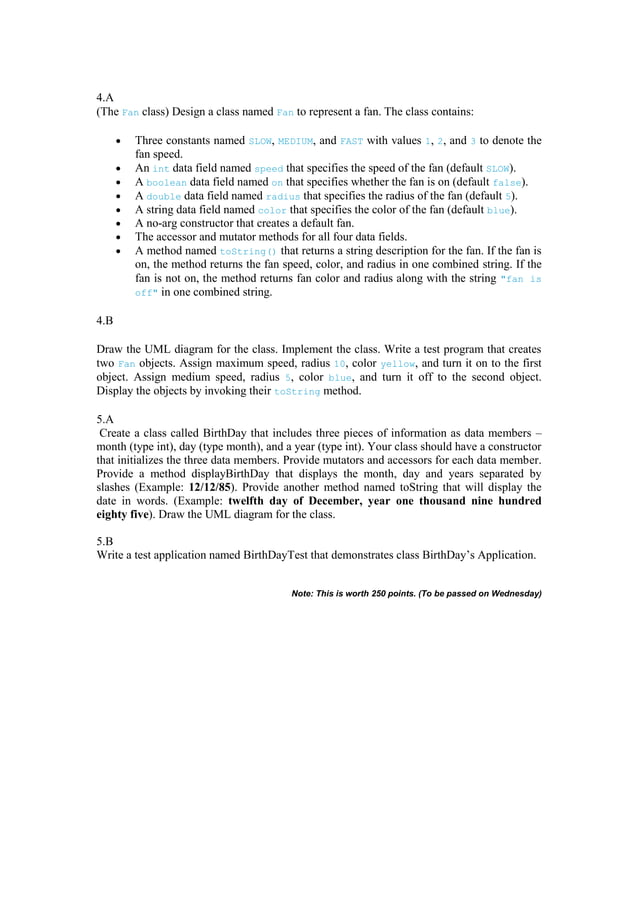 Assignment in java | PDF