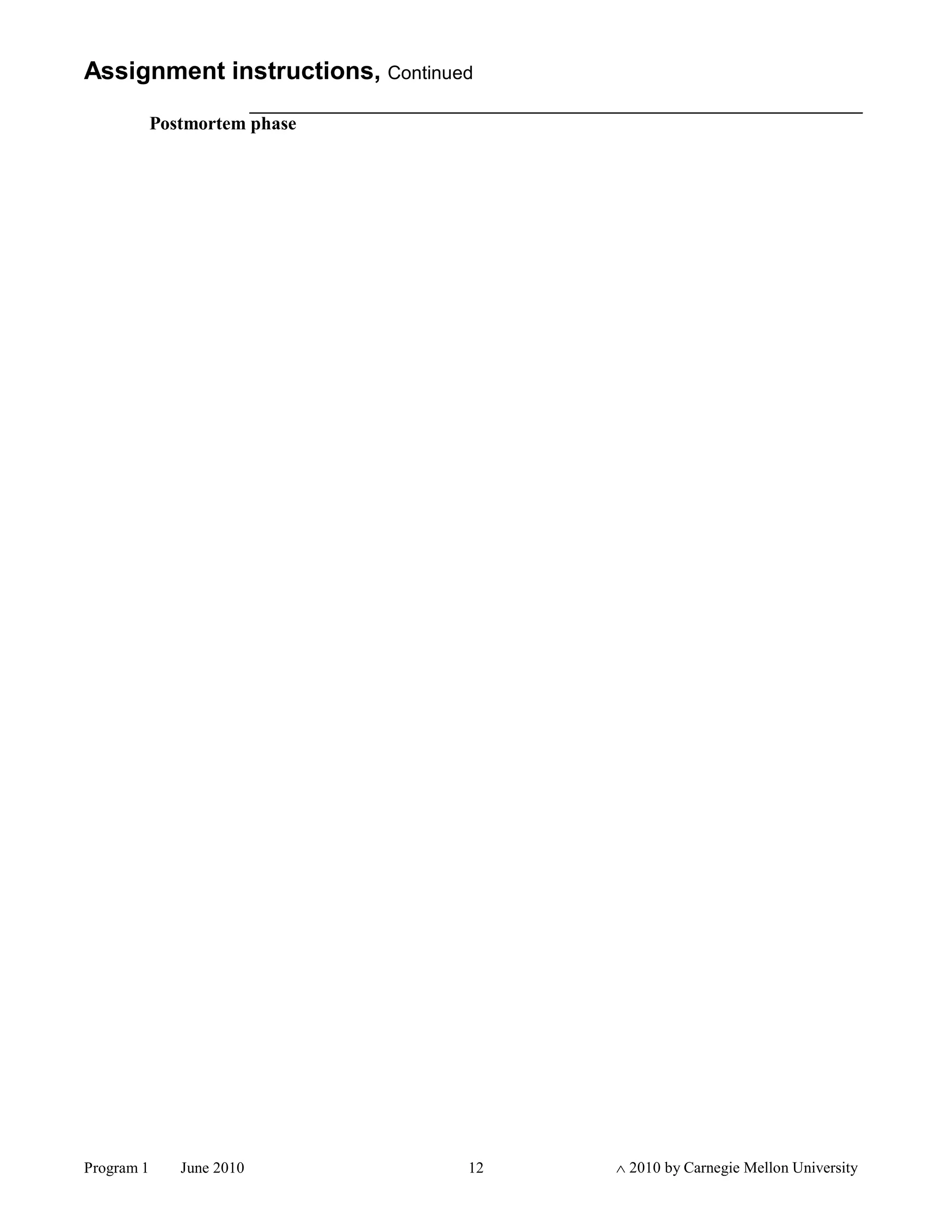 Assignment instructions | PDF