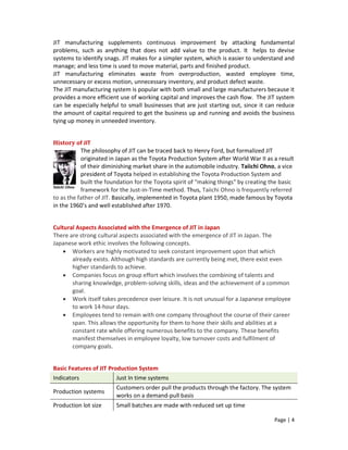 The Practice of `Just-in-Time' Production Model in Toyota Automobile ...