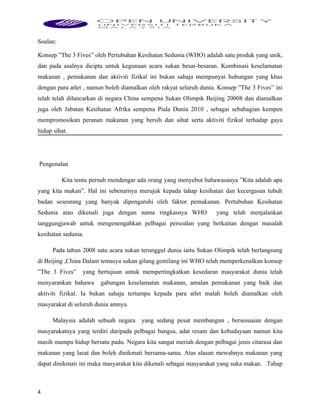 Assignment kesihatan mei 2011 | DOC