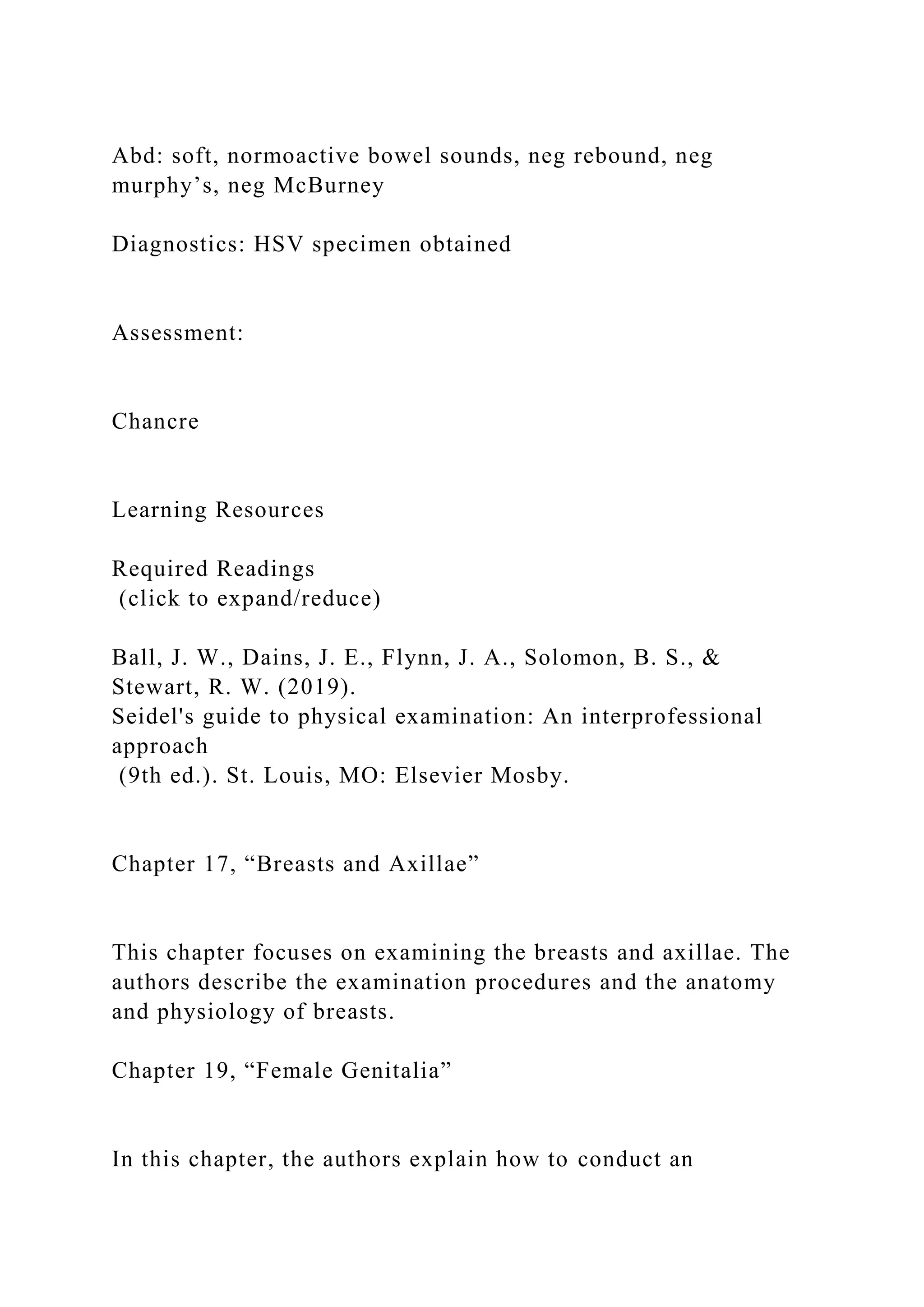 Assignment Lab Assignment Assessing the Genitalia and Rectum.docx