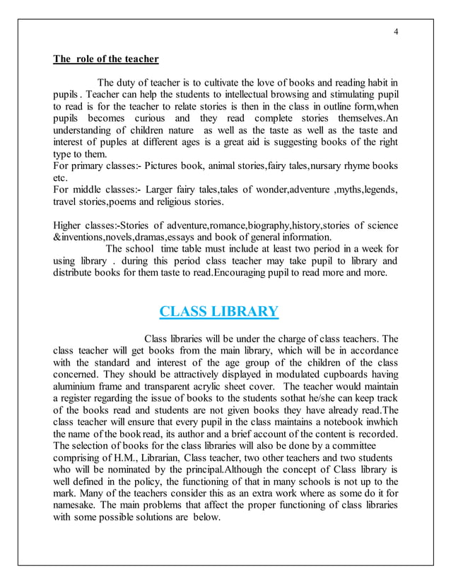 Assignment about library | DOCX