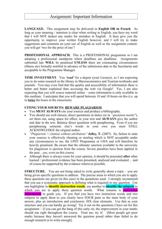 Assignment Macecon 1011 | PDF