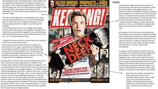 Magazine Assignment Final | PPTX | Music | Entertainment