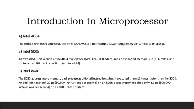 Microprocessor 8086 | PPTX | Operating Systems | Computer Software and ...
