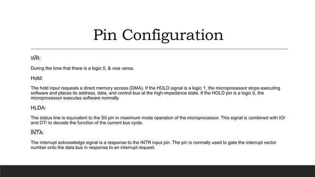 Microprocessor 8086 | PPTX | Operating Systems | Computer Software and Applications