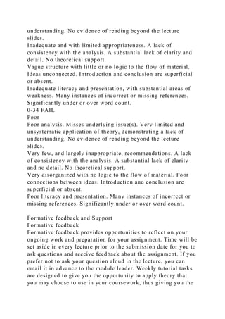 Assignment Marking Criteria and FeedbackStrengths of this as.docx