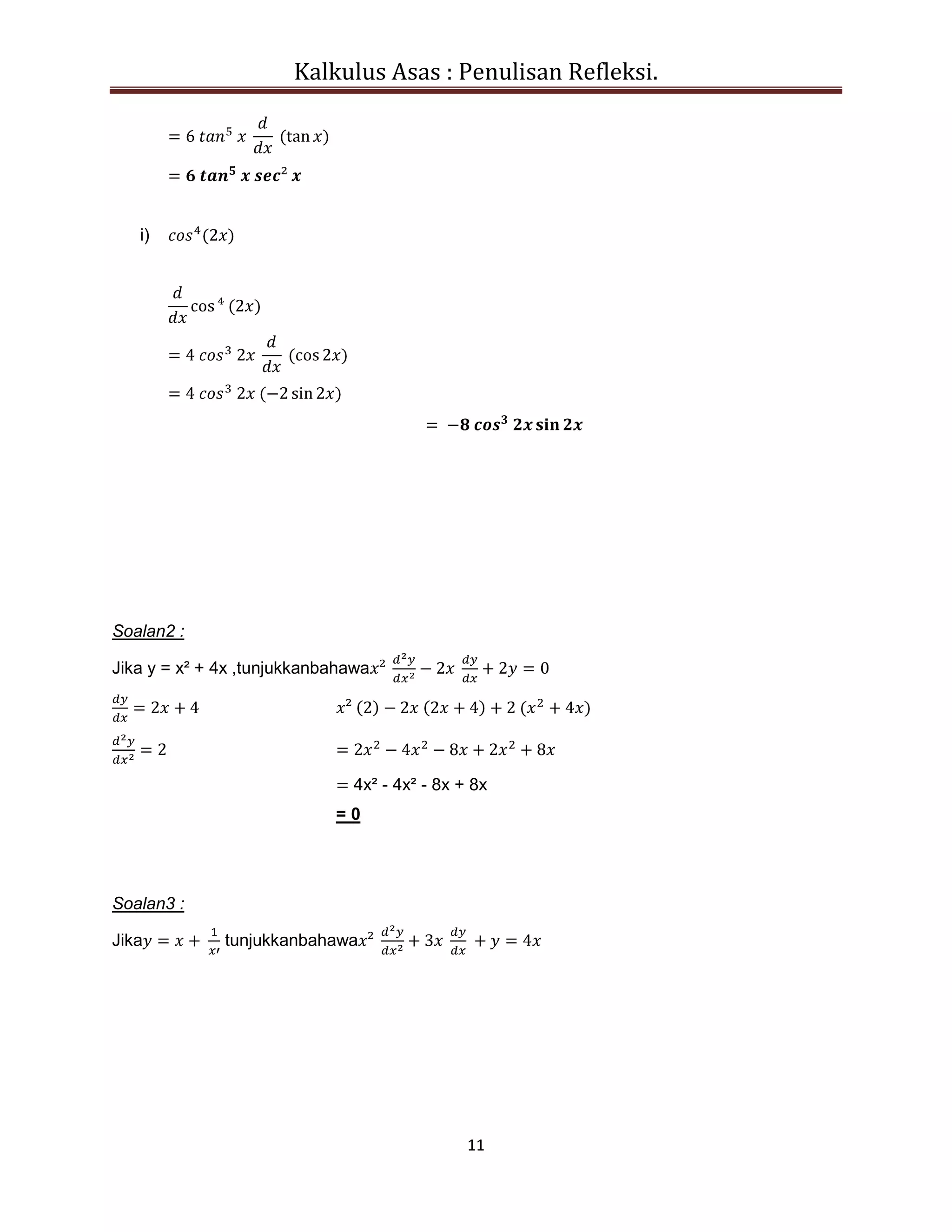 Assignment math ; kalkulus asas | DOCX