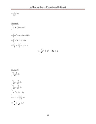 Assignment math ; kalkulus asas | DOCX