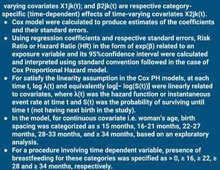Birth Intervals: Cox Hazard Model | PPTX | Infertility | Reproductive Health