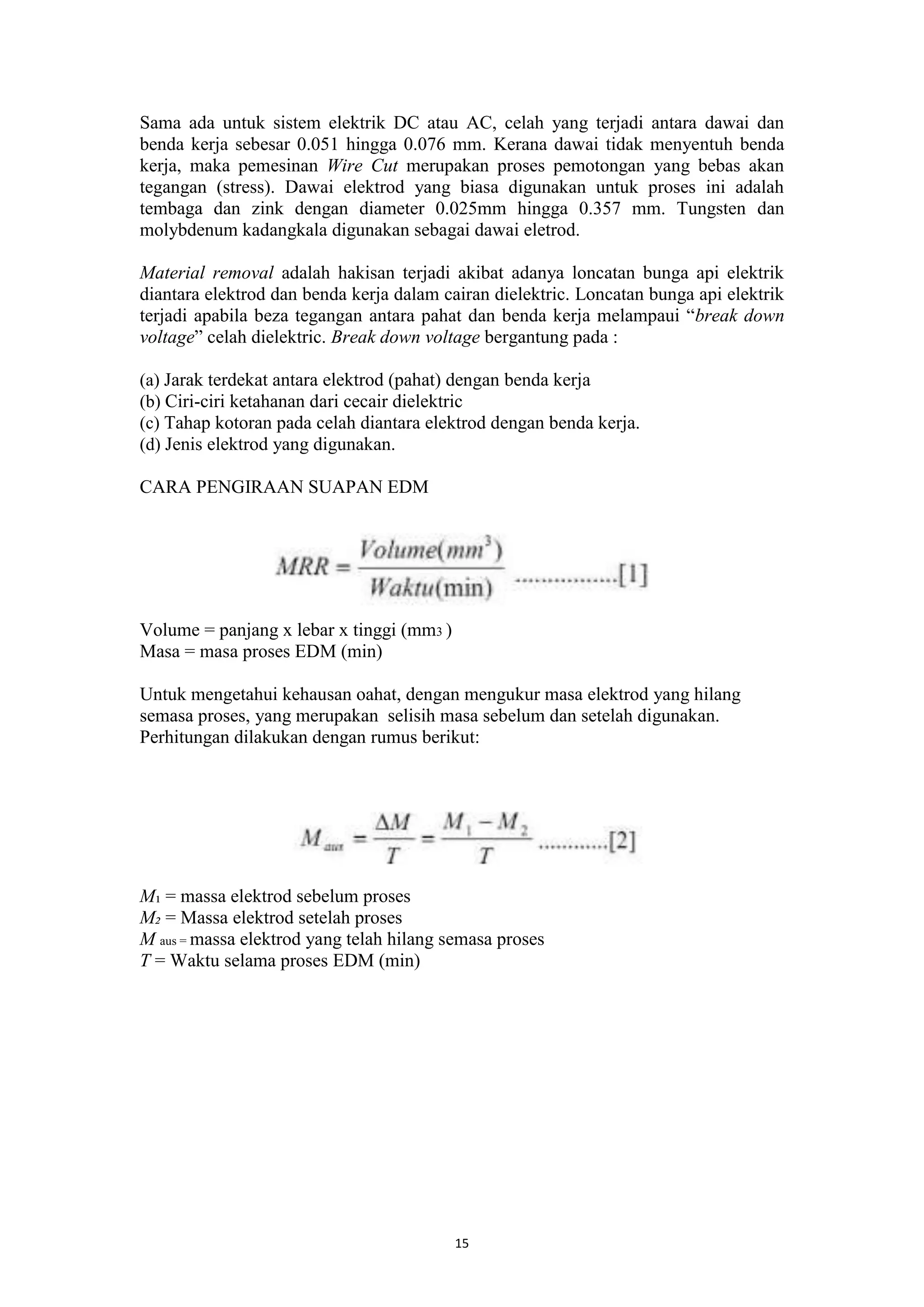 ASSIGNMENT MESIN EDM WIRE CUT ( MPI 4013 ) | DOCX