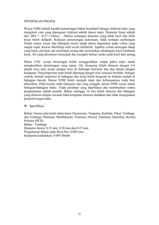 ASSIGNMENT MESIN EDM WIRE CUT ( MPI 4013 ) | DOCX