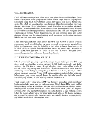 ASSIGNMENT MESIN EDM WIRE CUT ( MPI 4013 ) | DOCX