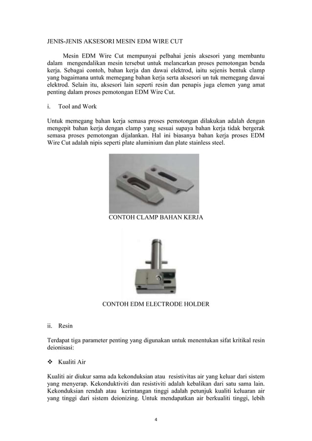 ASSIGNMENT MESIN EDM WIRE CUT ( MPI 4013 ) | DOCX