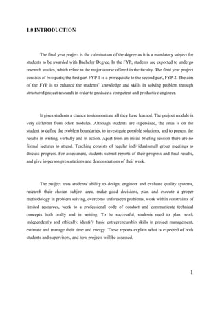 PRINCIPLE OF PROJECT MANAGEMENT IN FINAL YEAR PROJECT | PDF