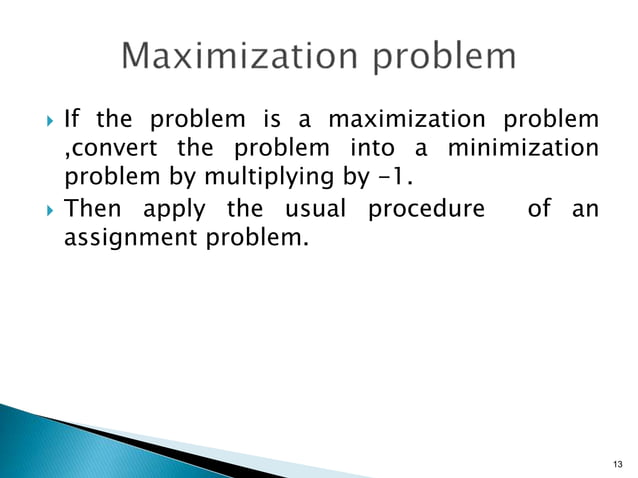 Assignment model | PPT