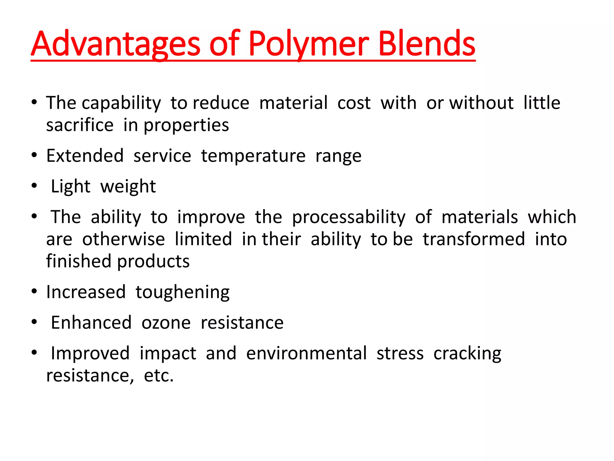 Miscibility and Thermodynamics of Polymer Blends | PPTX