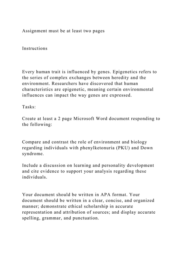 Assignment must be at least two pagesInstructionsEvery.docx