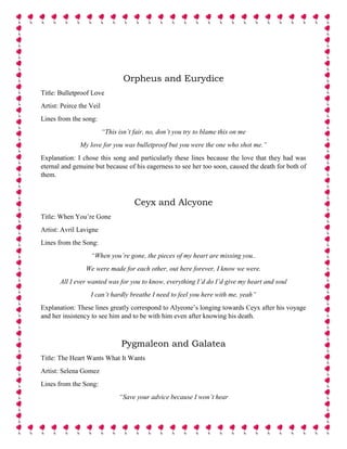 Mythology Love Stories