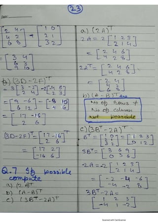 1.1 Exercises 1.2 Exercises INTRODUCTORY LINEAR ALGEBRA AN APPLIED FIRST COURSE Bernard Kolman ...