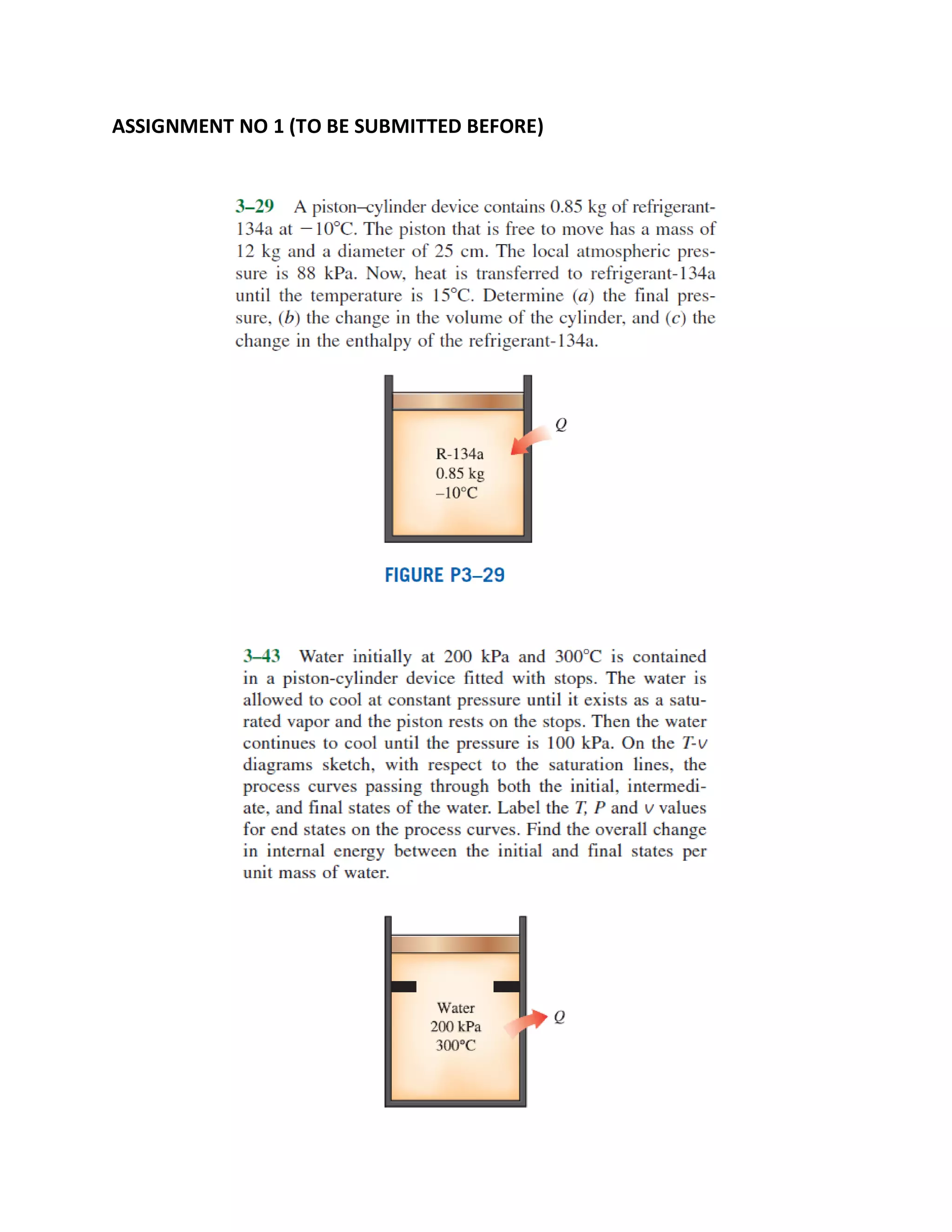 Assignment no 1 Thermodynamics | PDF