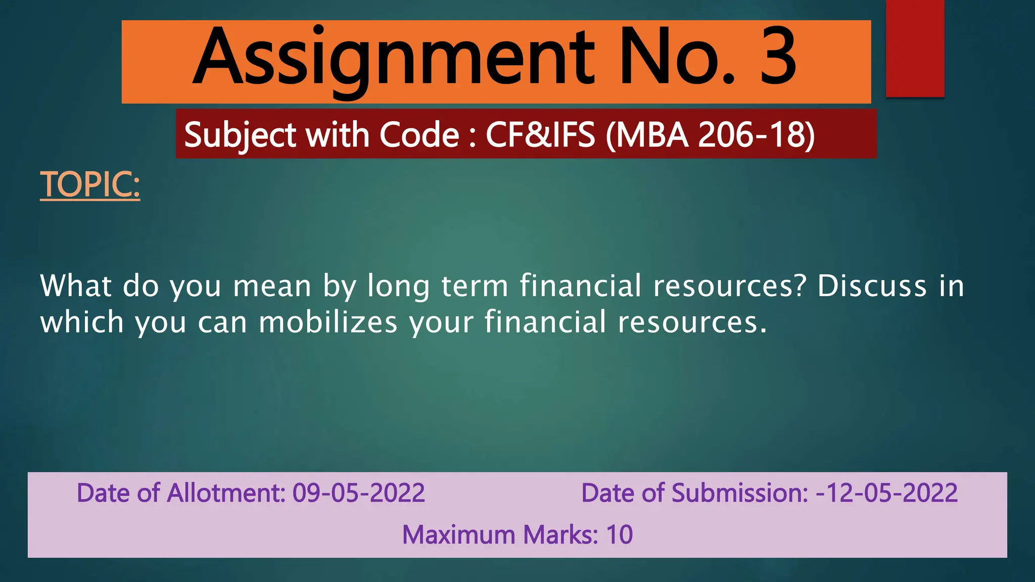 Assignment No 1 - PPT.pptx
