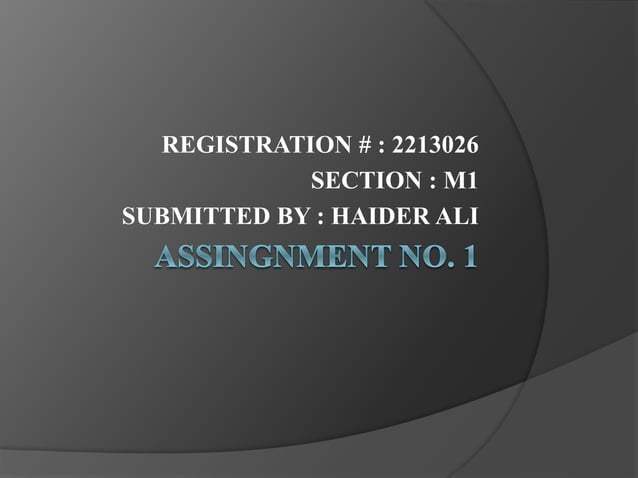 Assignment No 1 ppt.pptx 2213026.pptx | Email | Internet