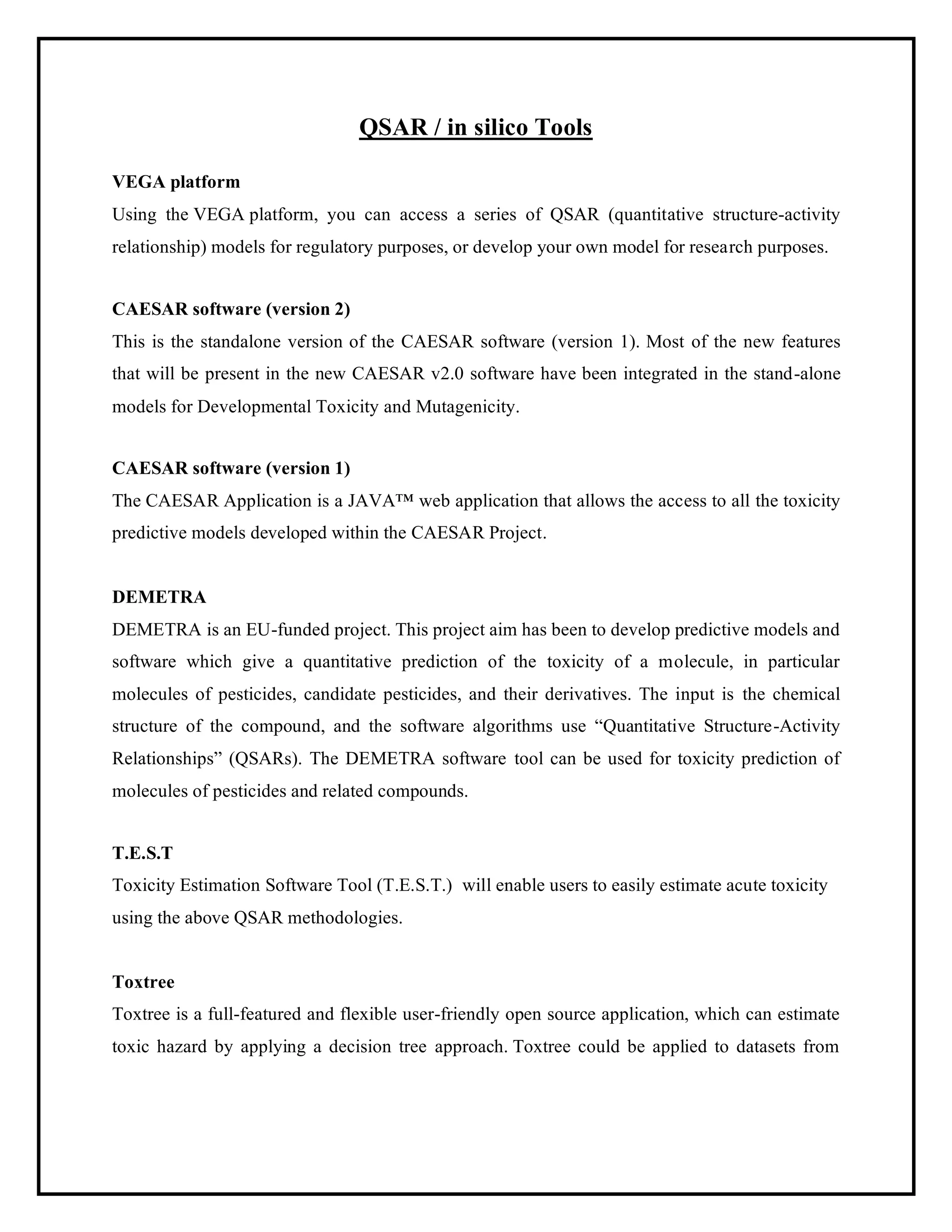 QSAR quantitative structure activity relationship | PDF