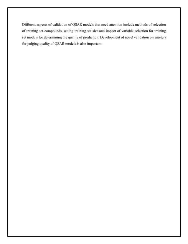 QSAR quantitative structure activity relationship | PDF | Chemistry | Science