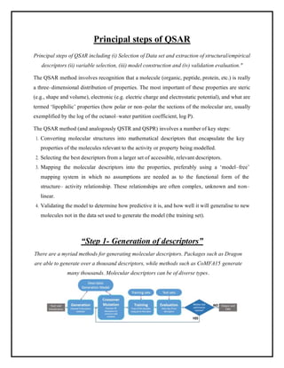QSAR quantitative structure activity relationship | PDF | Chemistry | Science